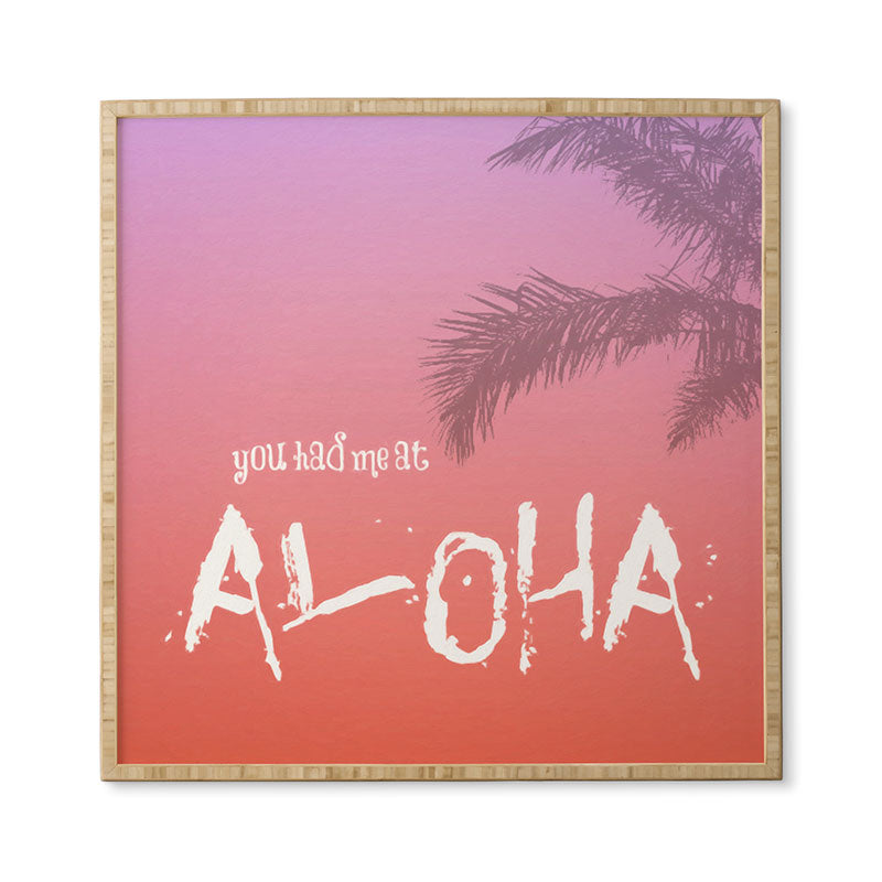Aloha Framed Wall Art Deb Haugen