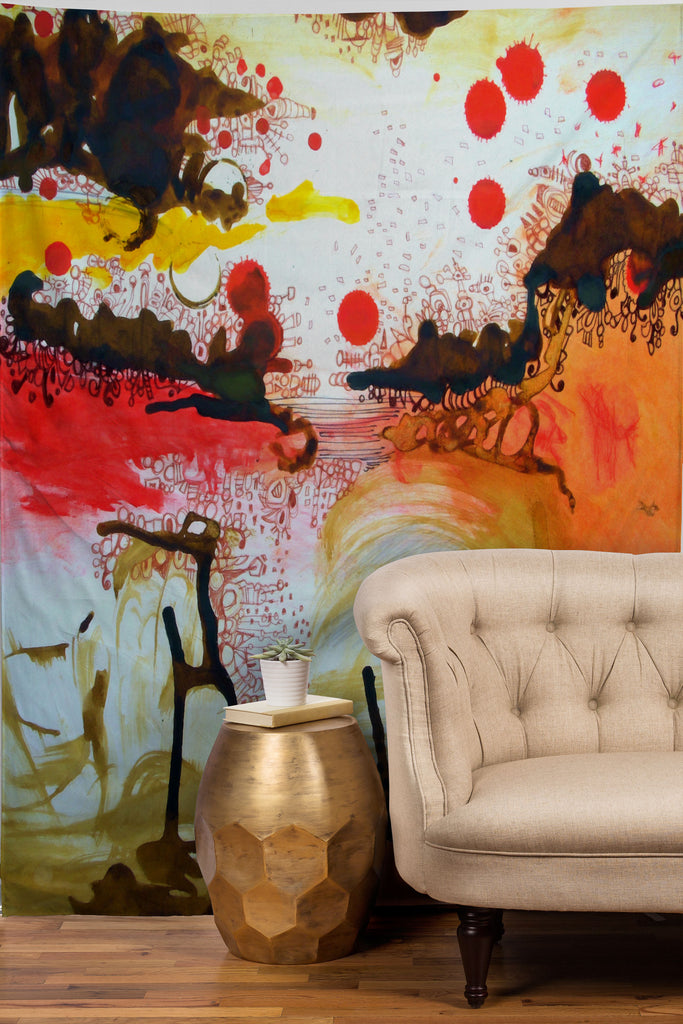 Cave Ink Tapestry Deb Haugen