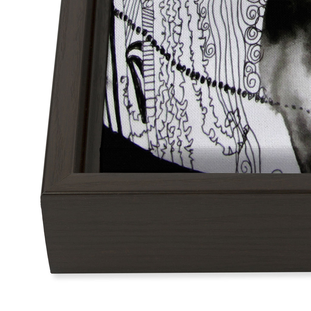 Ink Black Butterfly Art Canvas Deb Haugen