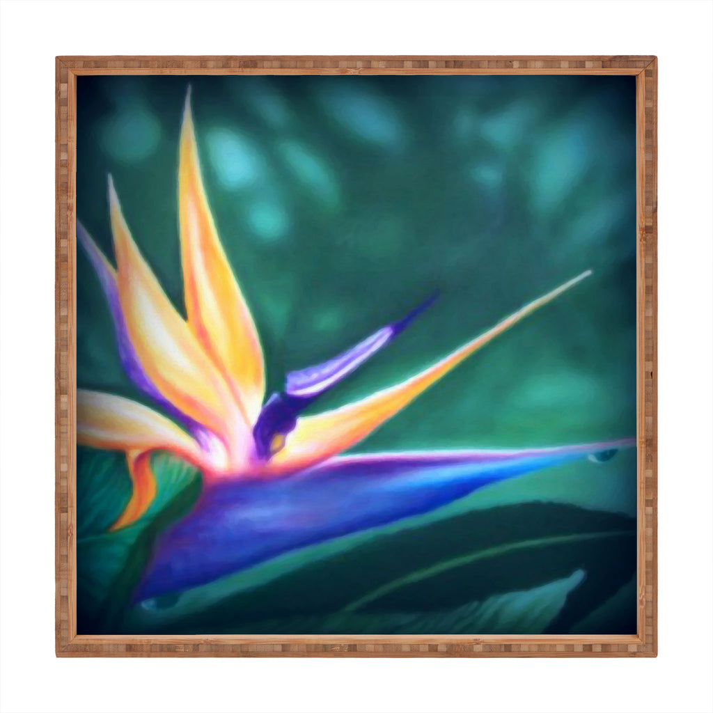 Lanikai Lady Square Tray Deb Haugen