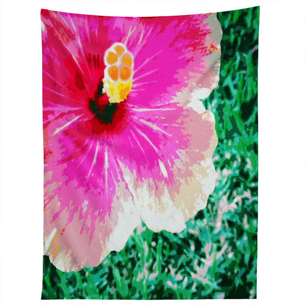 Pink Hibiscus 2 Tapestry Deb Haugen