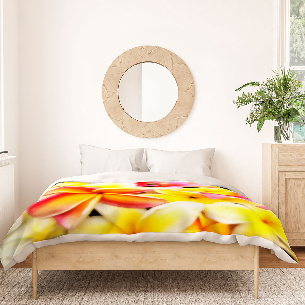 Plumeria Dream Duvet Cover Deb Haugen