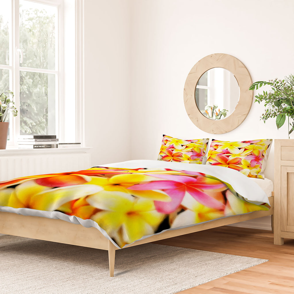 Plumeria Dream Duvet Cover Deb Haugen