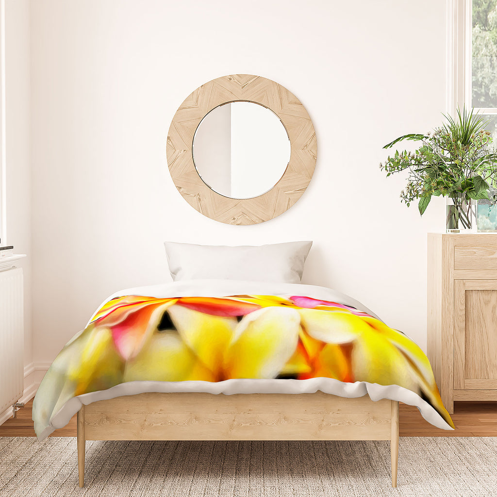 Plumeria Dream Duvet Cover Deb Haugen