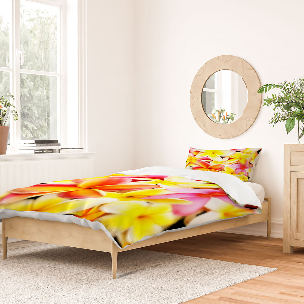 Plumeria Dream Duvet Cover Deb Haugen