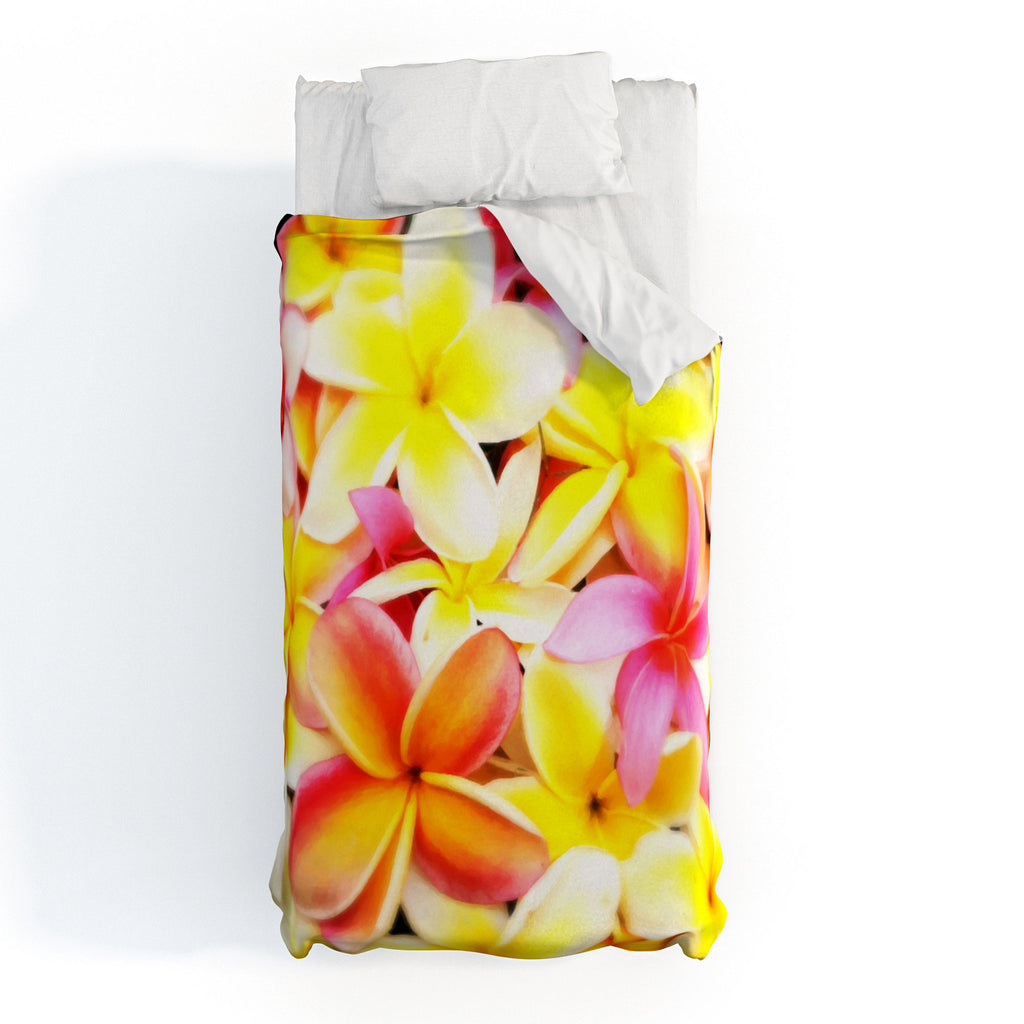 Plumeria Dream Duvet Cover Deb Haugen