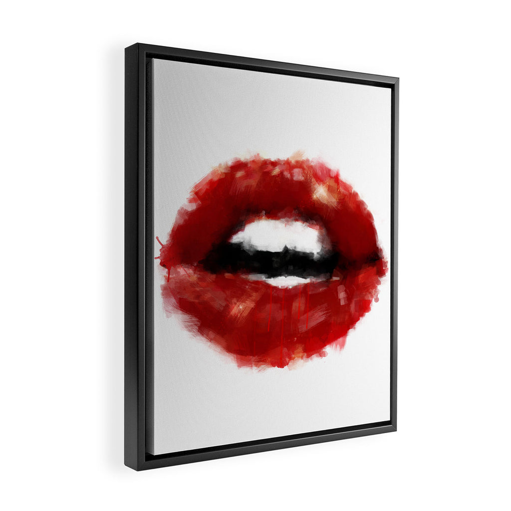 Red Lips Art Canvas Deniz Ercelebi