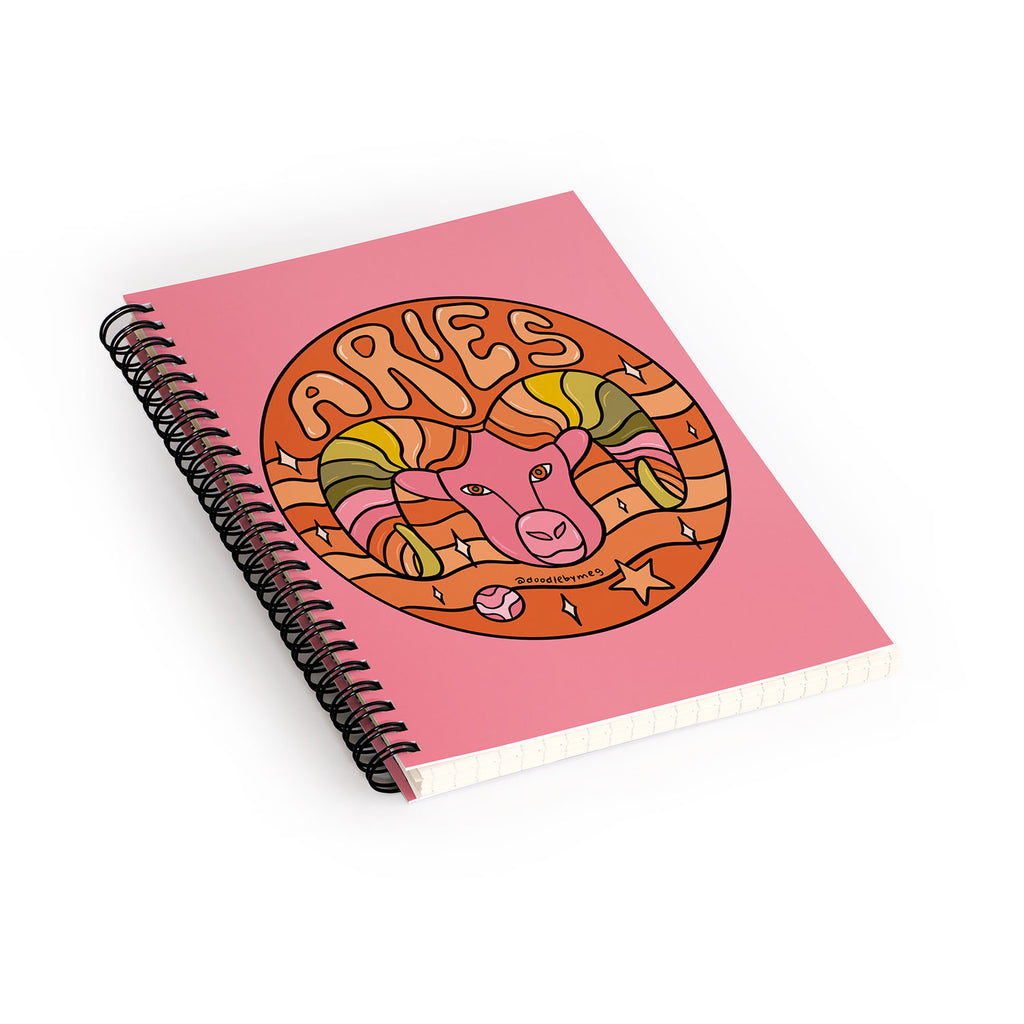 2020 Aries Spiral Notebook Doodle By Meg