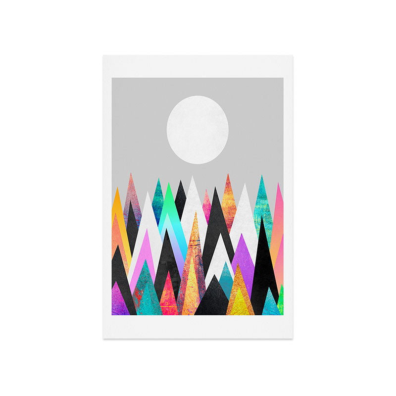 Colorful Peaks Art Print Elisabeth Fredriksson