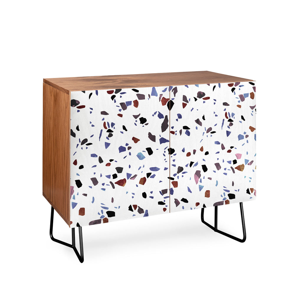 Autumnal Terrazzo Texture Credenza Emanuela Carratoni