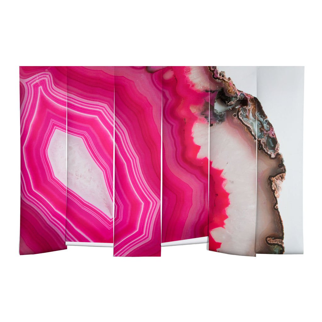 Bold Pink Agate Wall Mural Emanuela Carratoni
