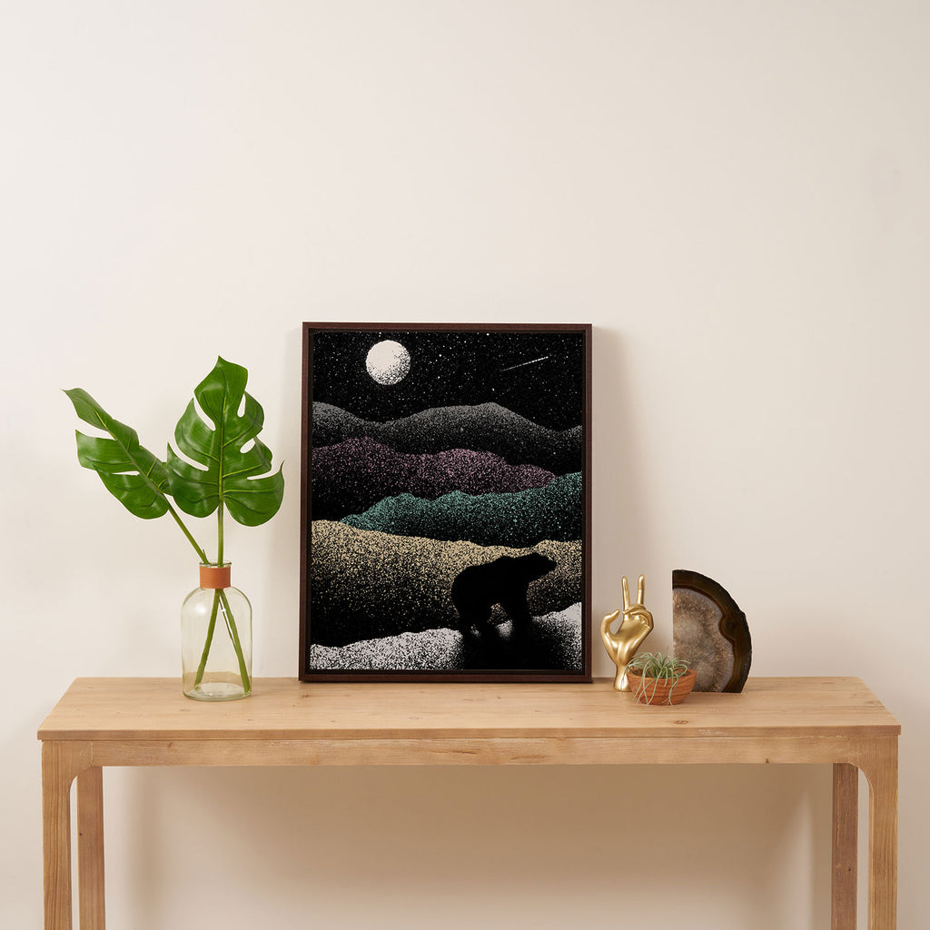 Wandering Bear Art Canvas Florent Bodart