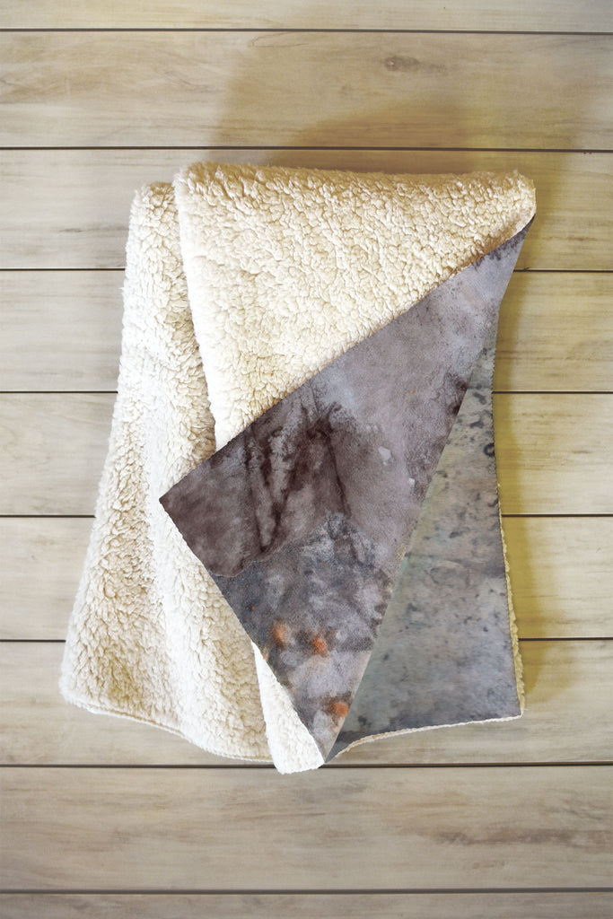 Rust Fleece Throw Blanket Ginette Fine Art