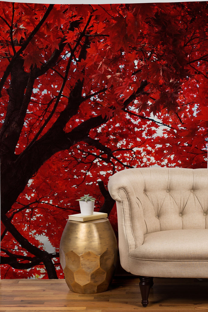 Red Canopy Tapestry Happee Monkee