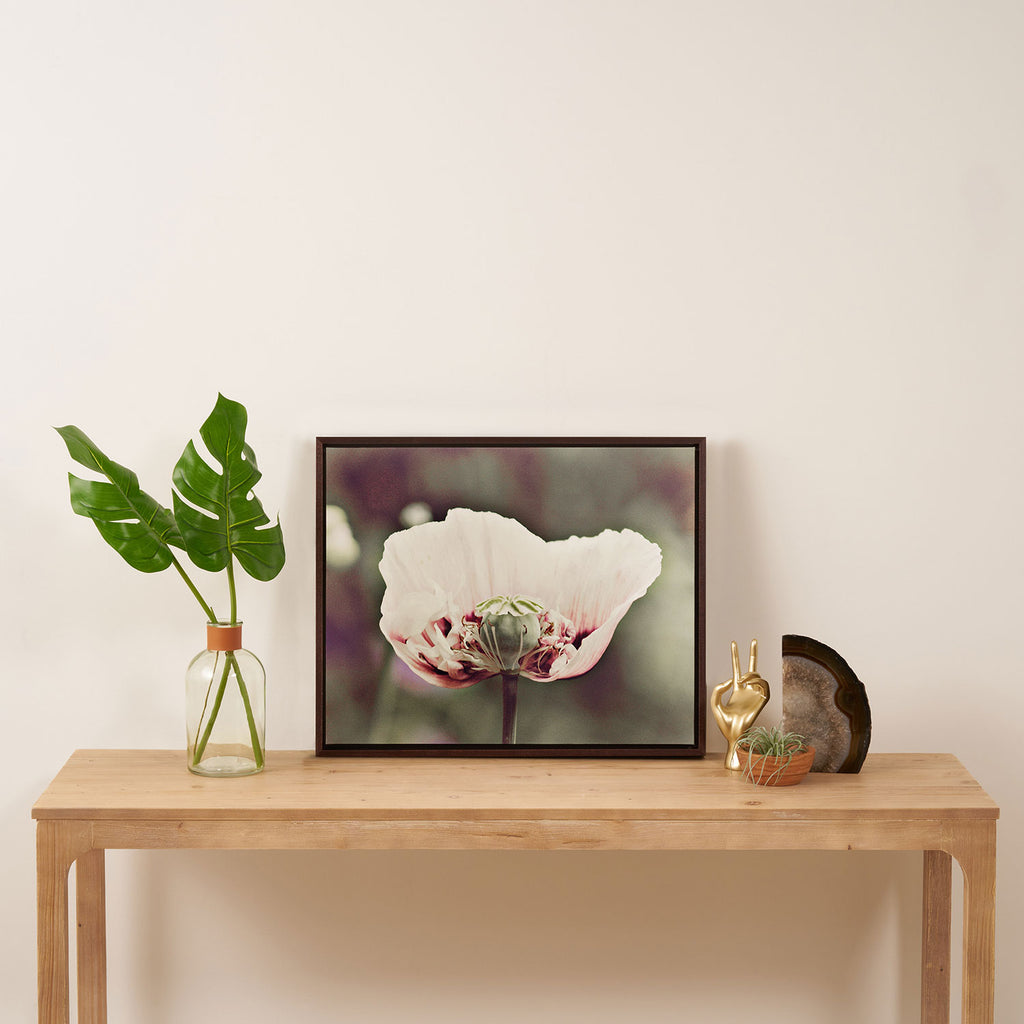 Violet Poppy Art Canvas Happee Monkee