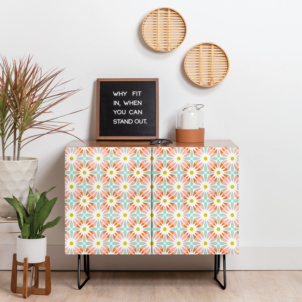 Crazy Daisy Sorbet Credenza Heather Dutton