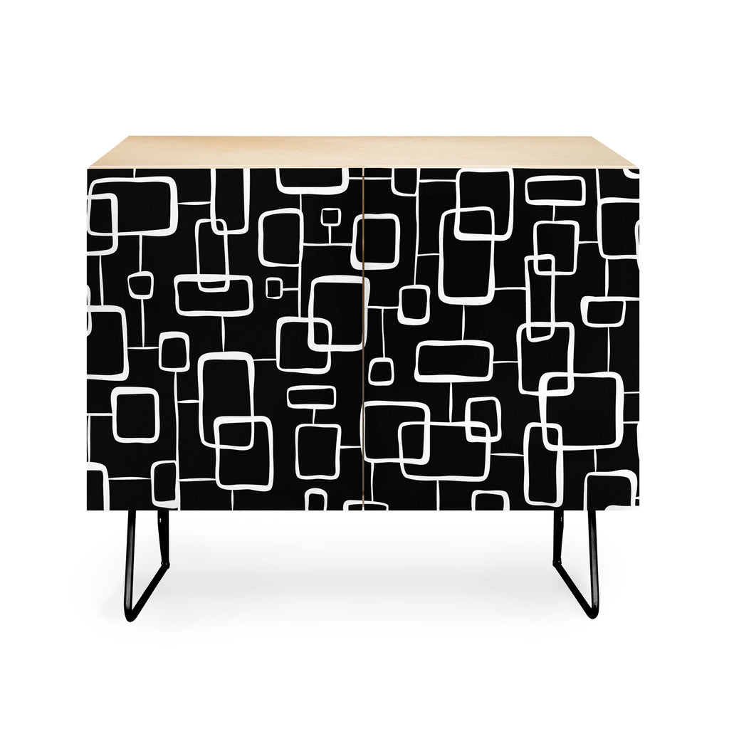 On The Quad Black Credenza Heather Dutton