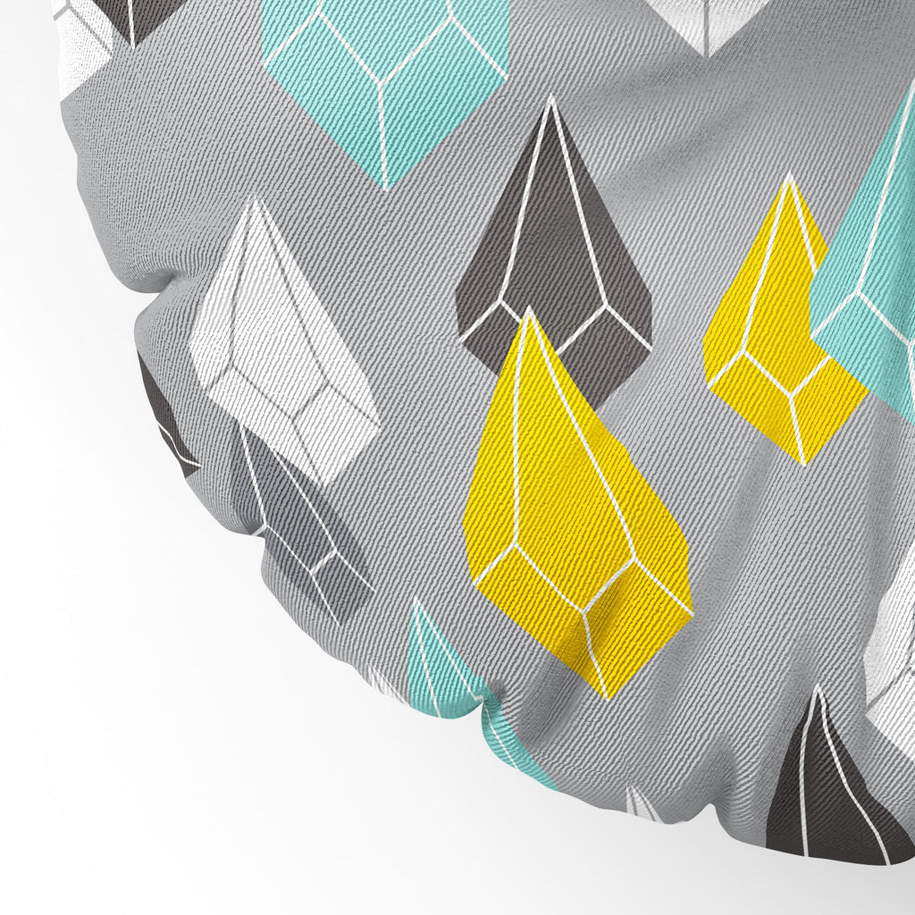 Raining Gems Whisper Floor Pillow Round Heather Dutton