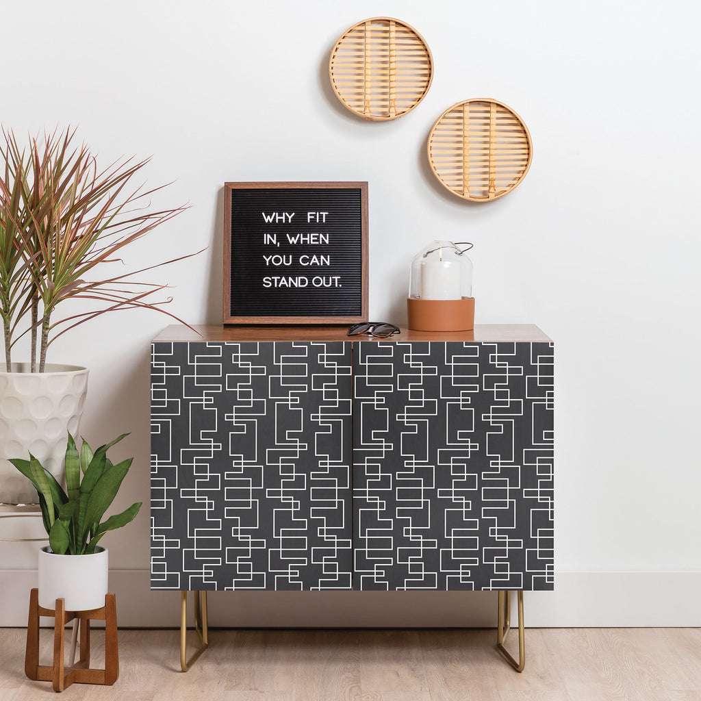 Transit Black Credenza Heather Dutton