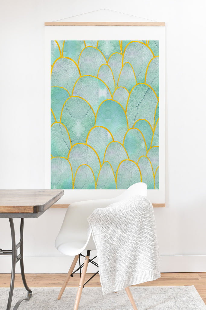 Fish Scales Art Print And Hanger Hello Sayang