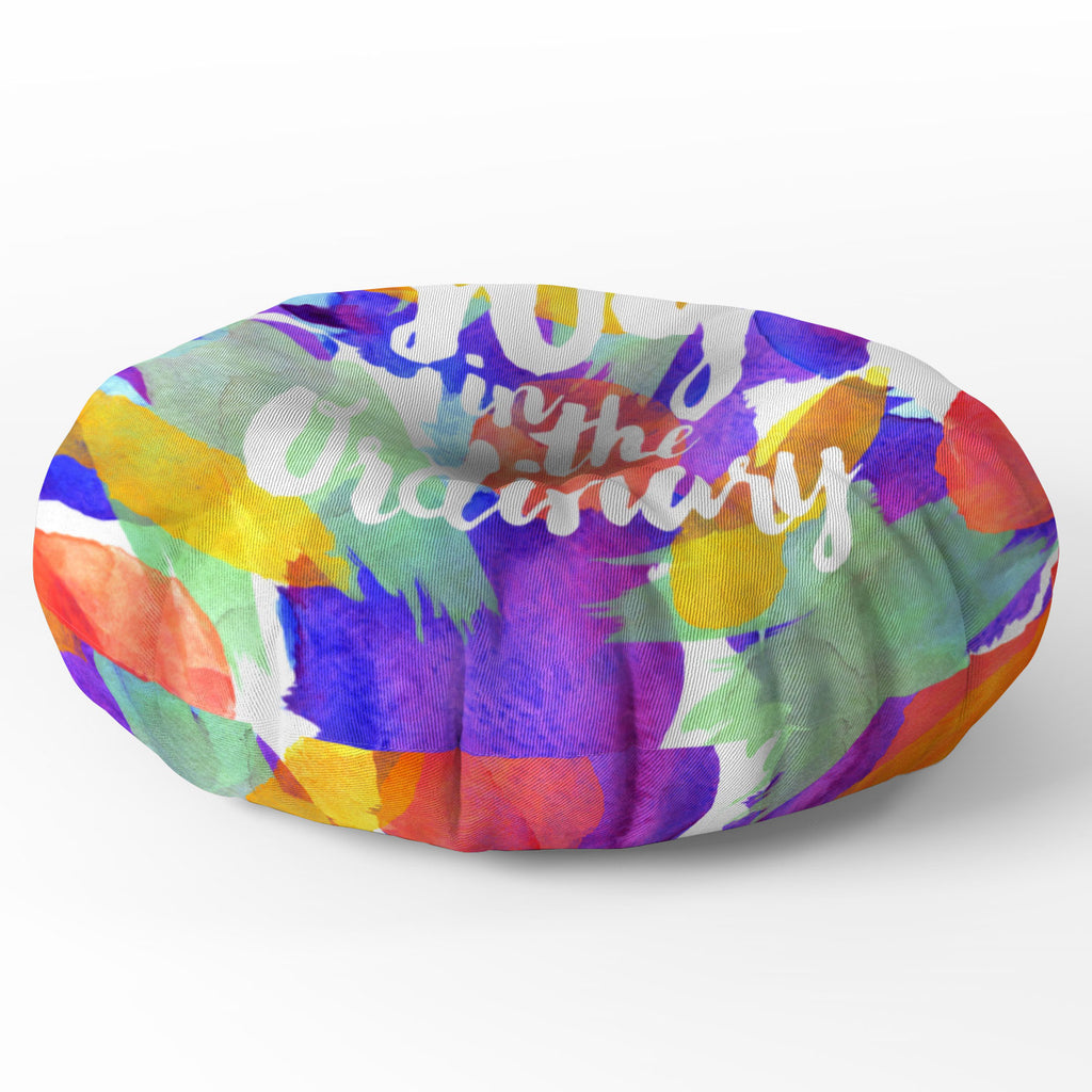 Joy In The Ordinary Floor Pillow Round Hello Sayang