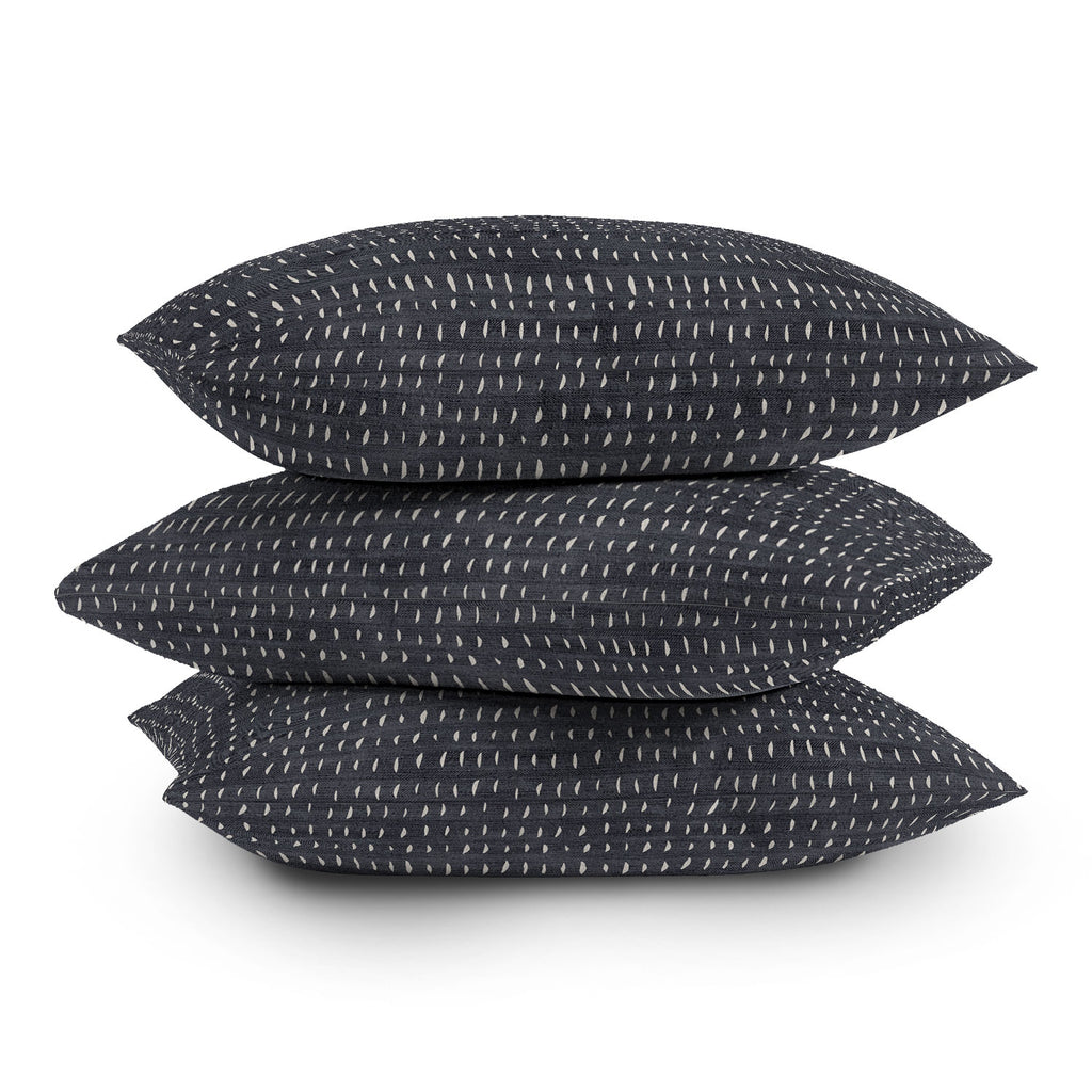 Bogo Denim Rain Throw Pillow Holli Zollinger