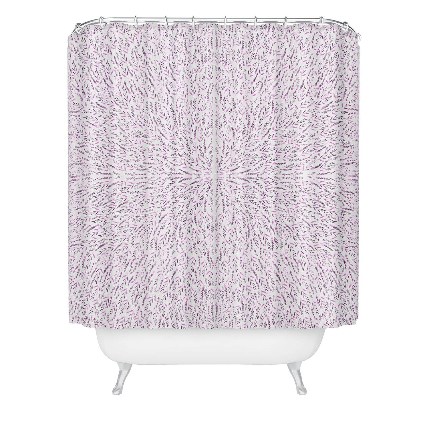 Lilac Lace Shower Curtain Iveta Abolina