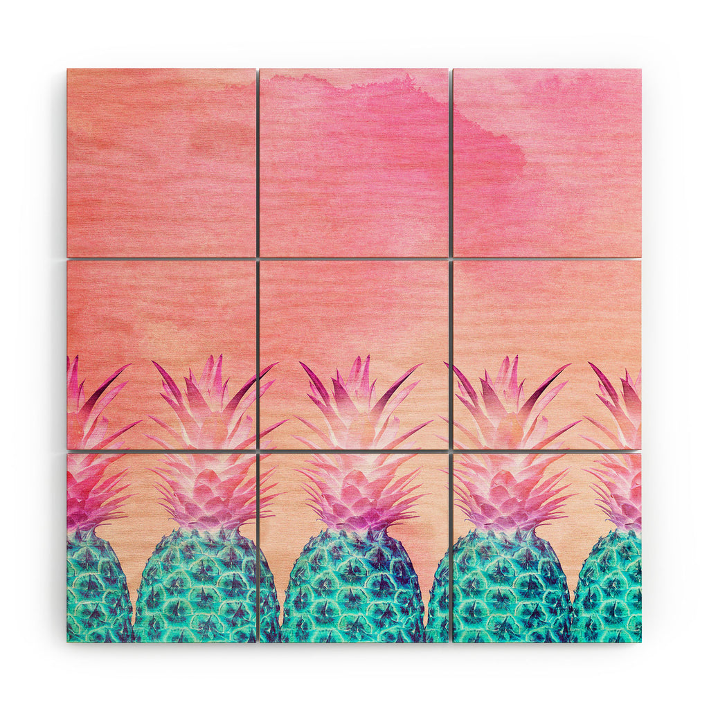 Pineapple Farm Wood Wall Mural Iveta Abolina