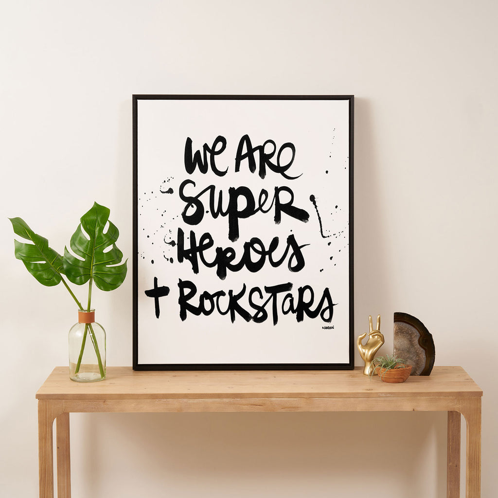 Superheroes Art Canvas Kal Barteski