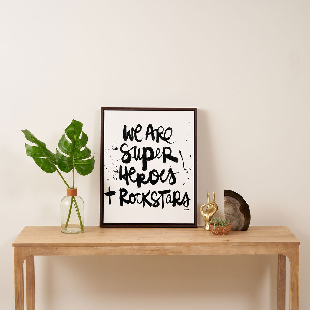 Superheroes Art Canvas Kal Barteski