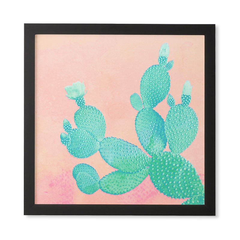 Pastel Cactus Framed Wall Art Kangarui