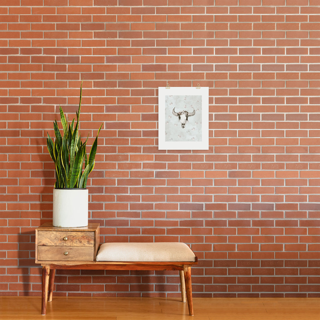 Romantic Boho Buffalo Iii Art Print Kangarui