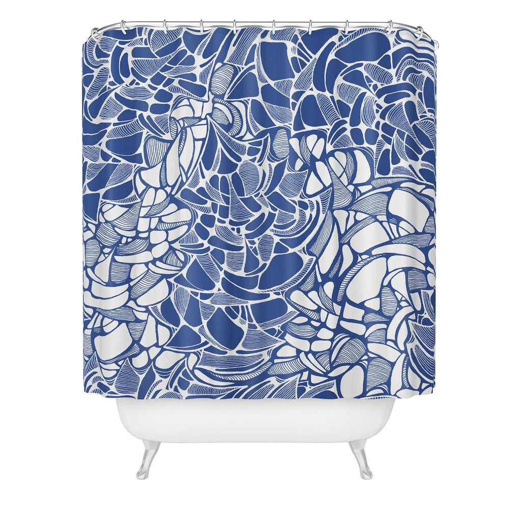Carillon Periwinkle Shower Curtain Karen Harris