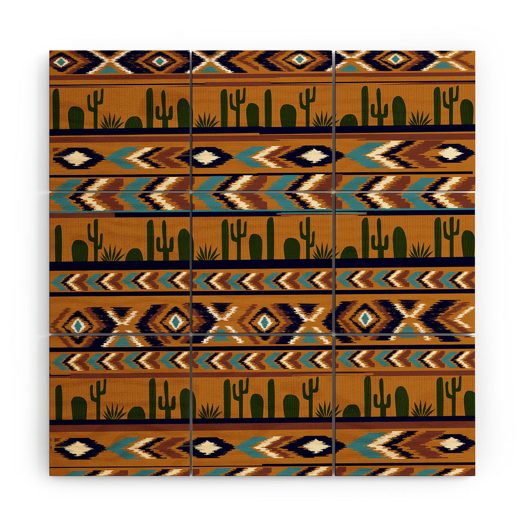 Cactus In Dawns Wood Wall Mural Kris Tate