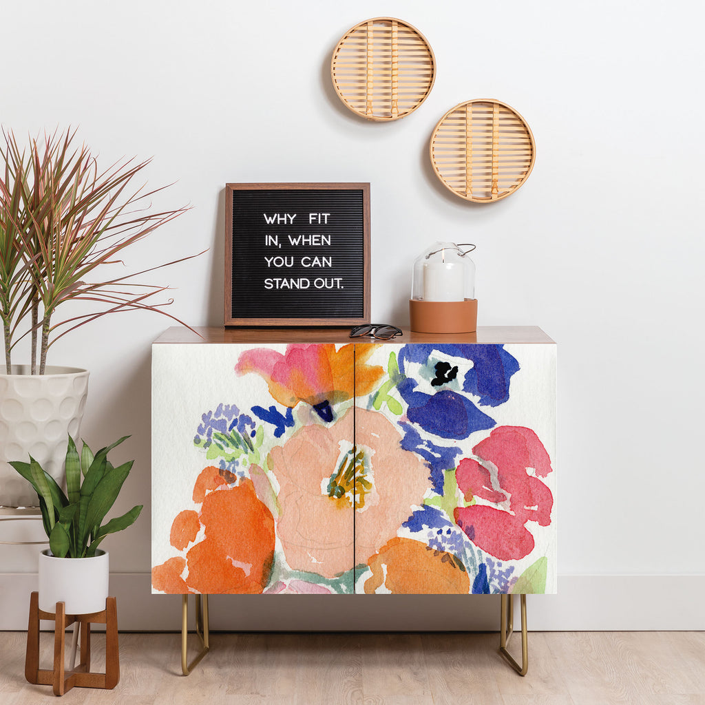 Floral Frenzy Credenza Laura Trevey
