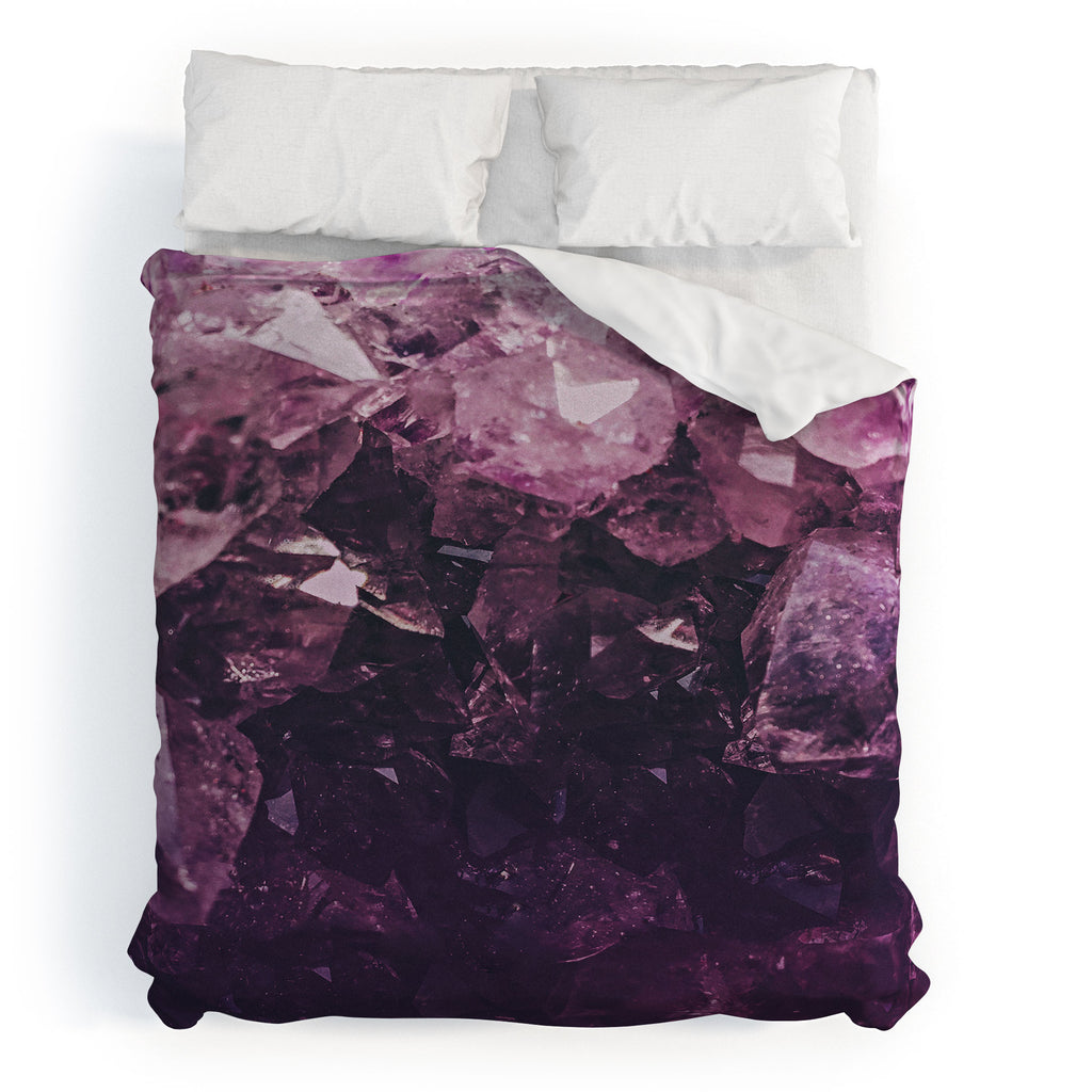 Amethyst Gemstone Duvet Cover Leah Flores