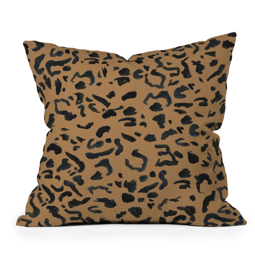 Cheetah Print Throw Pillow Leeana Benson