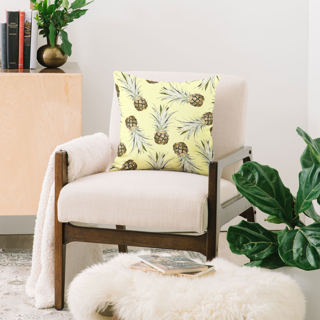 Pineapple Jam Throw Pillow Lisa Argyropoulos