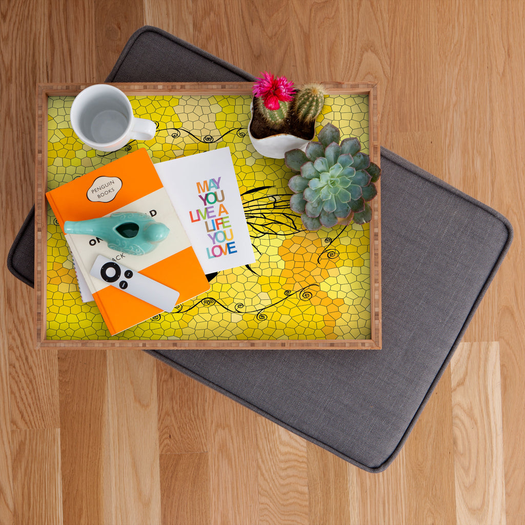 Queen Bee Rectangular Tray Lisa Argyropoulos