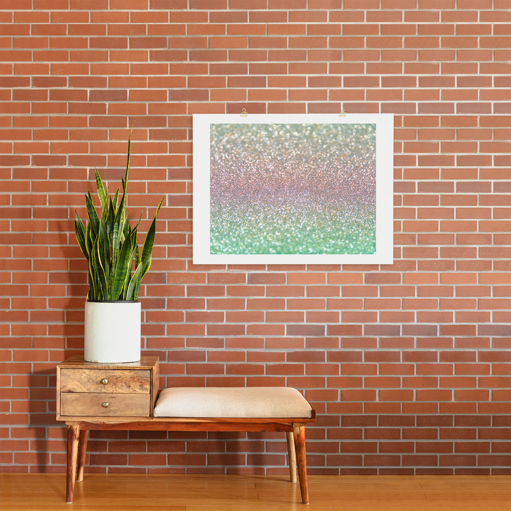 Sea Mist Shimmer Art Print Lisa Argyropoulos