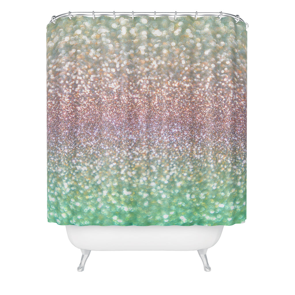 Sea Mist Shimmer Shower Curtain Lisa Argyropoulos