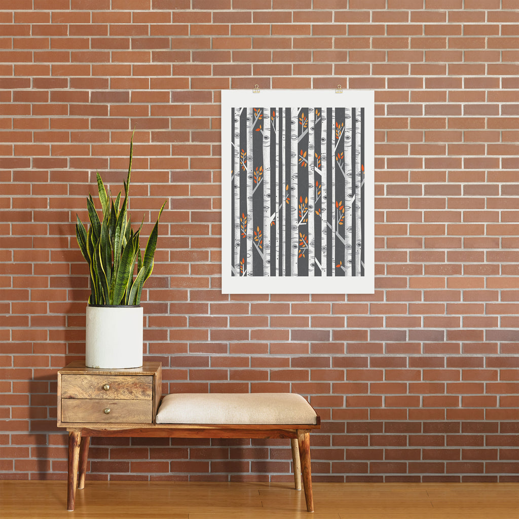 Birches Be Crazy Art Print Lucie Rice