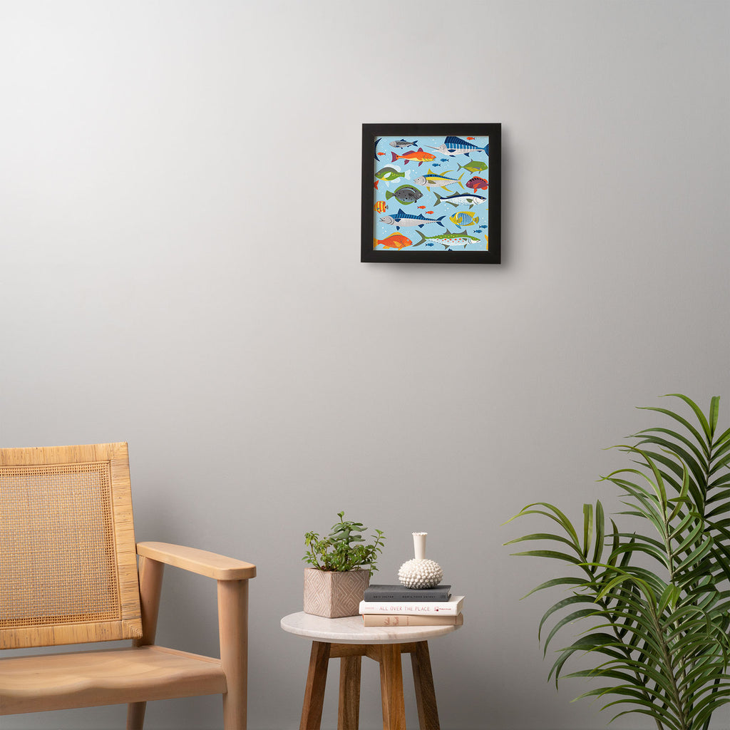 Fish Frenzy Framed Wall Art Lucie Rice