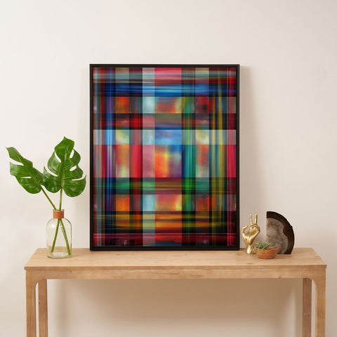 At:multi abstracts plaid Art Products | Deny Designs