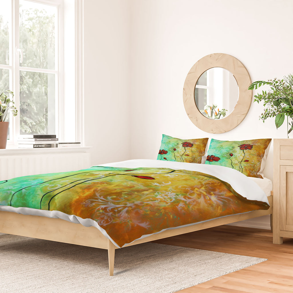 Poppy Love Duvet Cover Madart Inc