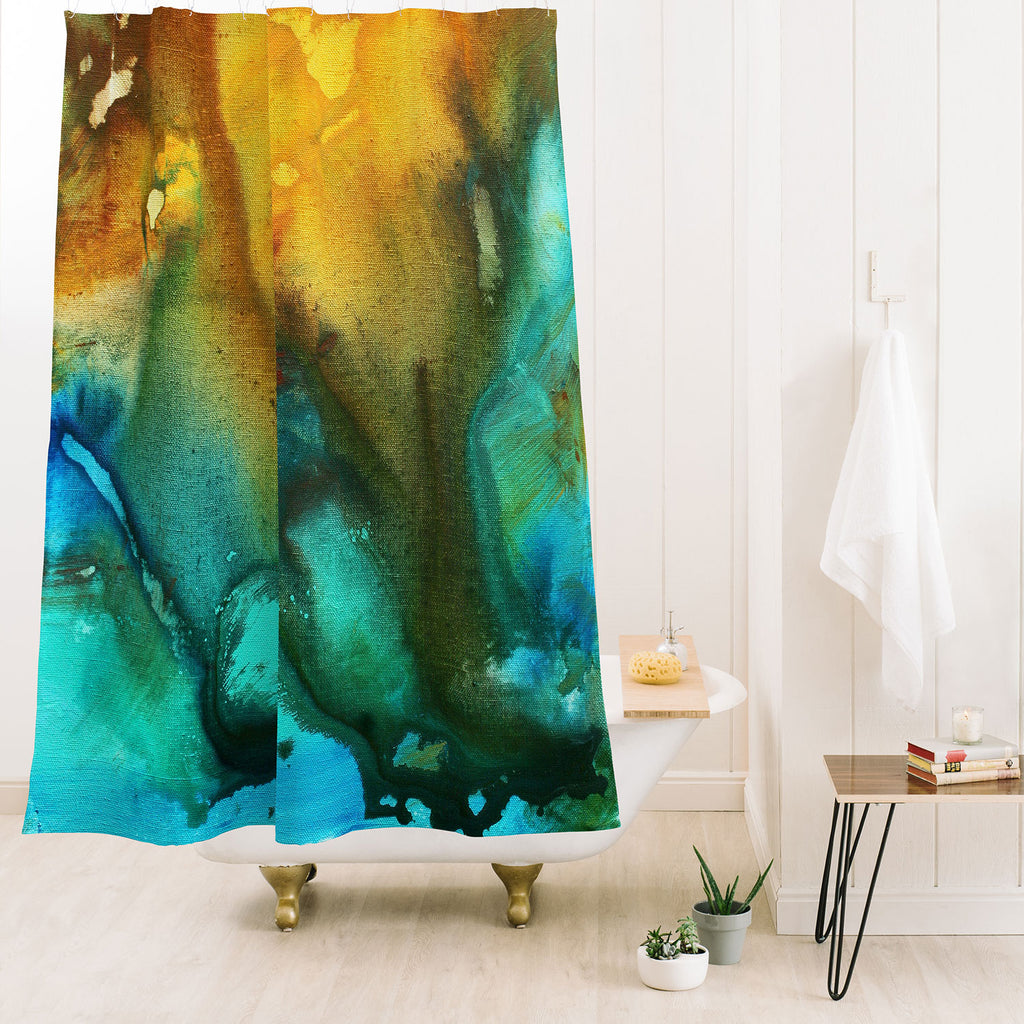 River Of Rust 3 Shower Curtain Madart Inc
