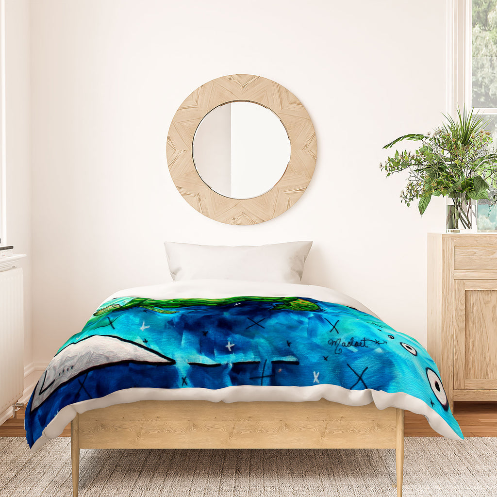Sea Of Whimsy Sea Turtle Duvet Cover Madart Inc