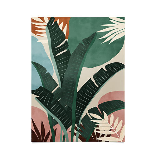Modern Jungle Shapes Poster Marta Barragan Camarasa