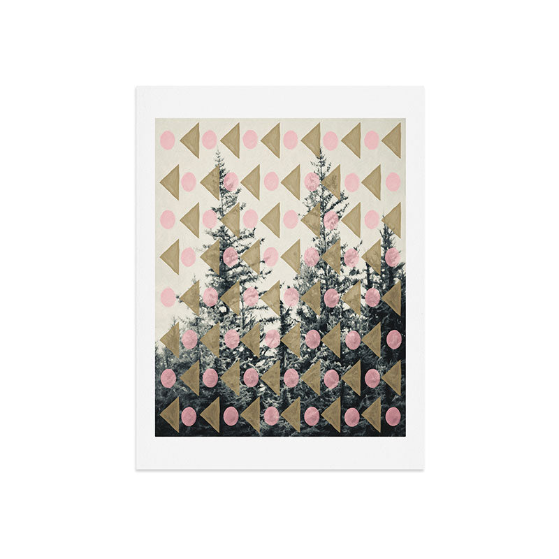 Through The Geometric Trees Art Print Maybe Sparrow Photography