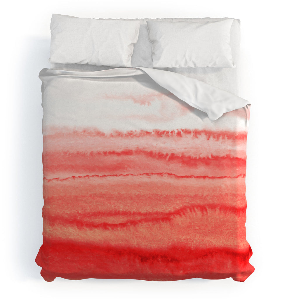 Within The Tides Peach Echo Duvet Cover Monika Strigel